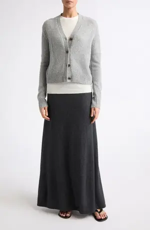 LISA YANG Cashmere & Silk Cardigan - Cloudy