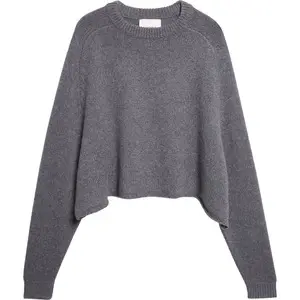 LISA YANG Karine Oversize Raglan Sleeve Cashmere Sweater - Graphite