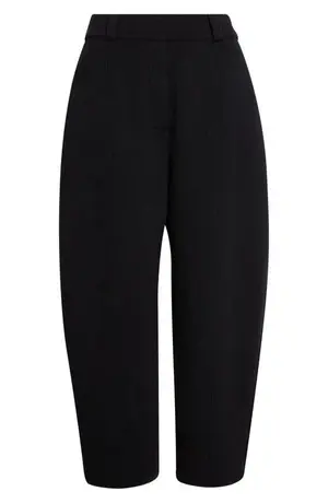 LISA YANG Cashmere Barrel Leg Sweater Pants - Black