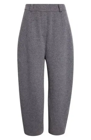 LISA YANG Cashmere Barrel Leg Sweater Pants - Graphite