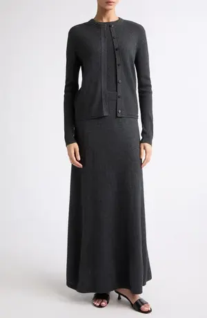 LISA YANG Lisa Yang Amya Ribbed Cotton & Cashmere Sleeveless Sweater Eclipse