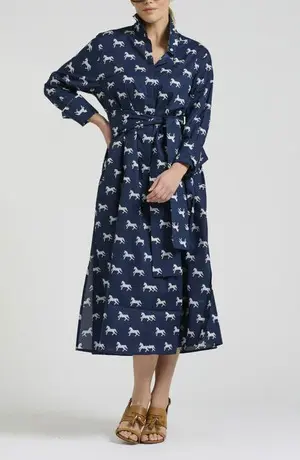 SHIRTY Amelie Print Cotton Shirtdress