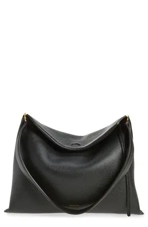 WANDLER Small Penelope Leather Tote - Black Crust