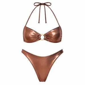 CHIARELLA Neutrals Luxe Metallic Bikini- Golden Copper - Gold