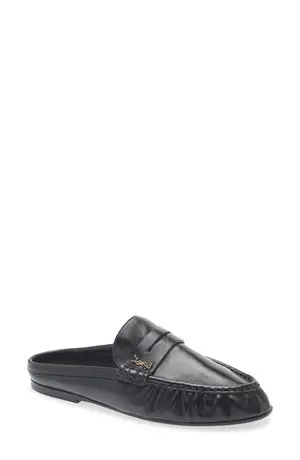 Saint Laurent Le Penny Loafer Mule - Nero