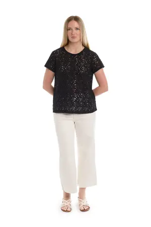 Wilt Baby Fit Lace Tee - Black