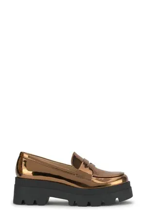 Jessica Simpson Ullinia Platform Loafer - Bronze