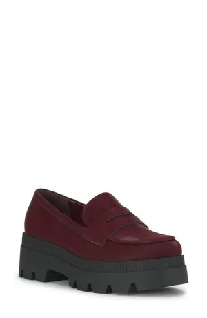 Jessica Simpson Jessica Simpson Ullinia Platform Loafer Dark Cherry