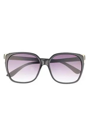 Bp. Oversized Gradient Cat Eye Sunglasses - Black