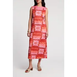 FRANCES VALENTINE Joan Maxi Mosaic Dress - Pink/multi
