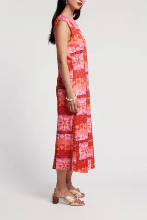 FRANCES VALENTINE Joan Maxi Mosaic Dress