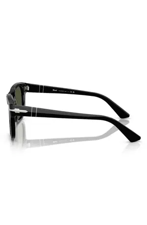 Persol 55mm Square Sunglasses - Black/green