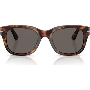 Persol 55mm Square Sunglasses - Havana/dark Grey