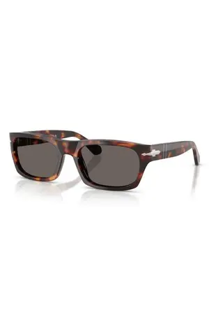 Persol 58mm Rectangular Sunglasses