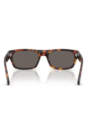 Persol 58mm Rectangular Sunglasses