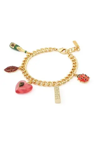 Kurt Geiger Curb Chain Charm Bracelet