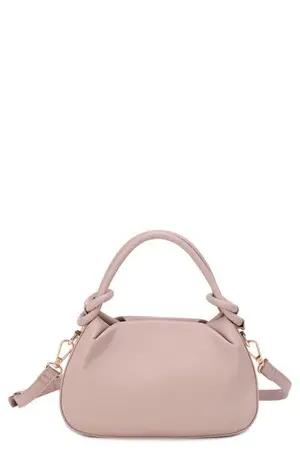 MALI + LILI Mini Tilly Vegan Leather Top Handle Bag - Camel
