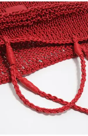 Bimba Y Lola Leather Flat Shoulder Bag - Red