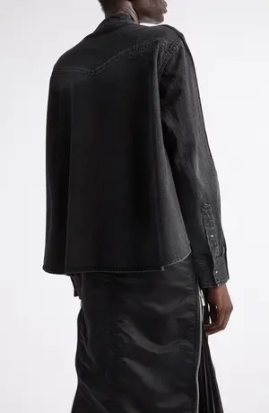 Sacai Cardigan Front Denim Shirt
