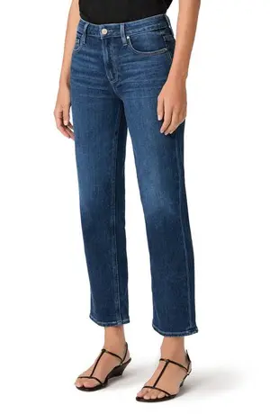 Paige Mason Mid Rise Ankle Straight Leg Jeans