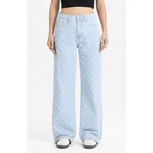 BAYEAS High Waist Straight Leg Jeans - Wavelet