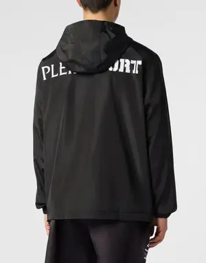 PLEIN SPORT Nylon Jacket With Scratch Graphic