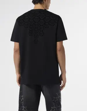 Philipp Plein Round Neck T-shirt Degrade Monogram Monogram