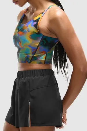 PELOTON Paceform Longline Laser Perforated Bra