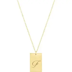 SET & STONES Stella Initial Necklace - Gold/f
