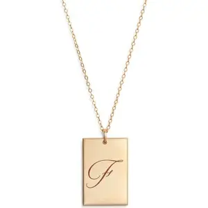 SET & STONES Stella Initial Pendant Necklace Gold/f
