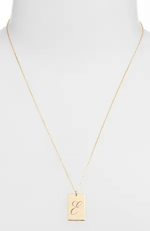 SET & STONES Stella Initial Pendant Necklace In 14k Gold Fill - Gold/e