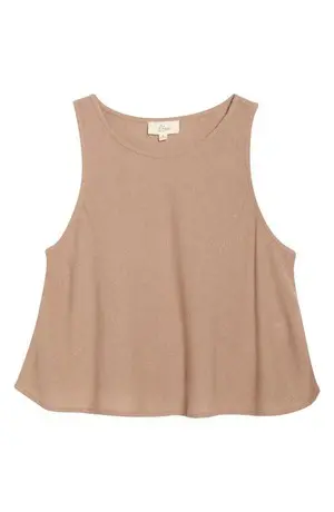 Elan Semisheer Cover-up Tank - Brown