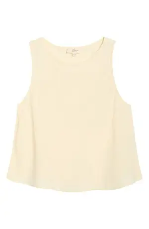 Elan Semisheer Cover-up Tank - Off White
