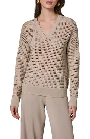 Donna Karan New York Cotton Pointelle Sweater