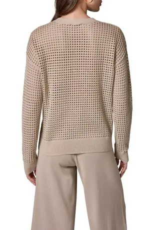 Donna Karan New York Cotton Pointelle Sweater