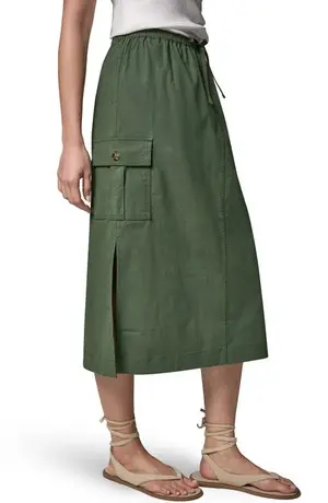 Donna Karan New York Tie-waist Cargo Midi Skirt