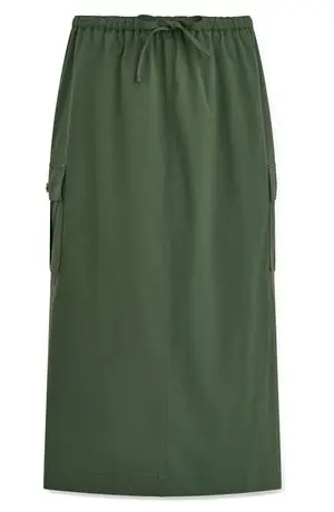 Donna Karan New York Tie-waist Cargo Midi Skirt