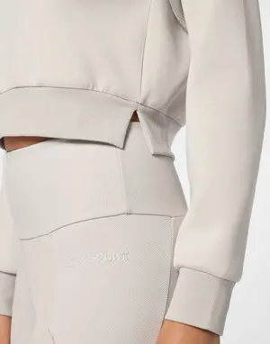 PLEIN SPORT Cropped Logo Hoodie