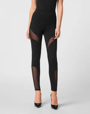 Philipp Plein Biker Leggings - Black
