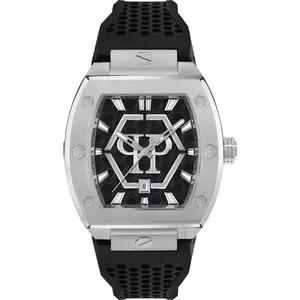 Philipp Plein The Hexagon Phantom Stainless Steel Watch - Black/silver