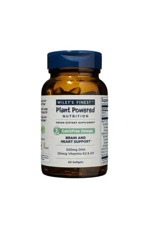 WILEY'S FINEST Omega-3 60 Softgels With Plant-based Algae Oil