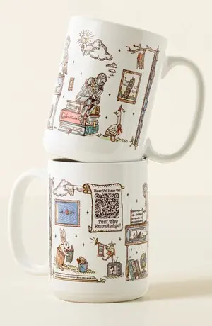 UNCOMMON GOODS Trivia Every Day Interactive Qr Mug - Multi