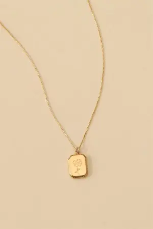 SET & STONES Audrey Birth Flower Necklace