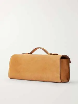 Savette Slim Symmetry Suede Clutch