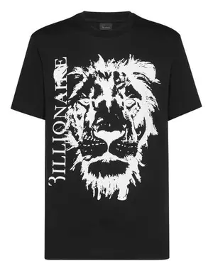 BILLIONAIRE T-shirt Round Neck Lion - Black