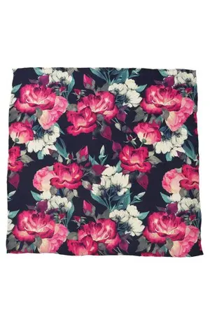 CUFFLINKS, INC. Silk Jacquard Floral Tie And Pocket Square Set - Navy