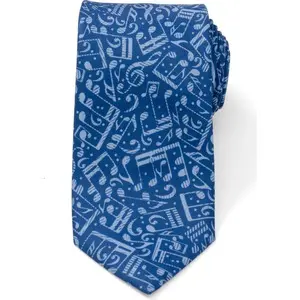 CUFFLINKS, INC. Grand Ole Opry Musical Notation Neck Tie Blue