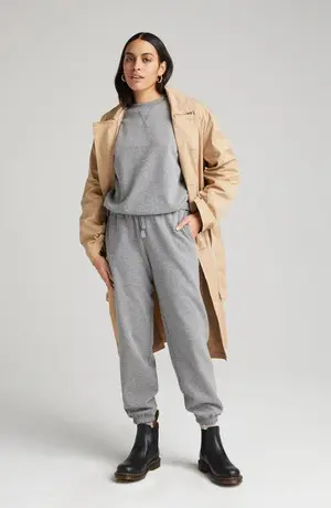 Richer Poorer Drawstring Joggers - Heather Grey