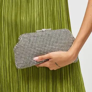 URBAN EXPRESSIONS Delfina Evening Bag - Silver