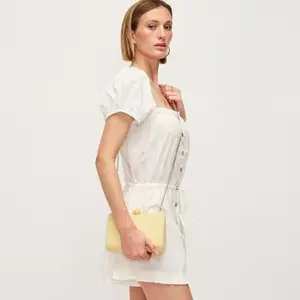 URBAN EXPRESSIONS Marissa Evening Bag With Detachable Chain Strap - Butter